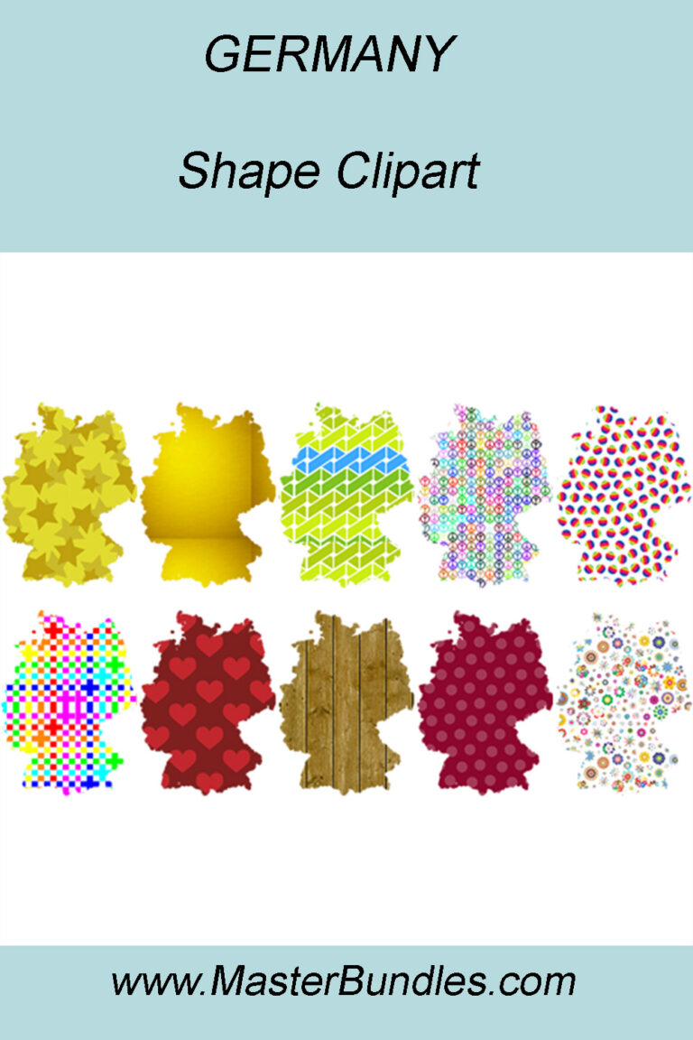 GERMANY SHAPE CLIPART ICONS - MasterBundles