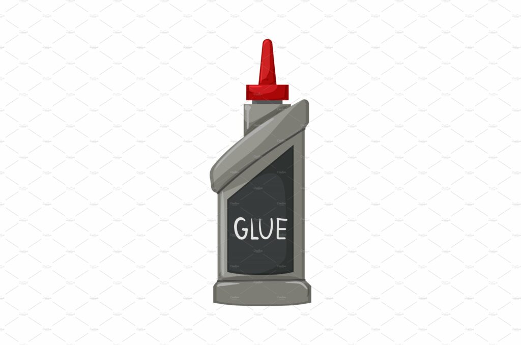 school glue bottle cartoon vector – MasterBundles