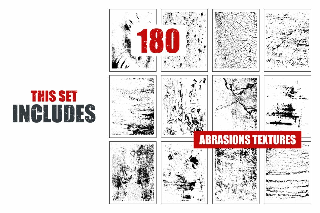 180 Abrasions Textures – MasterBundles