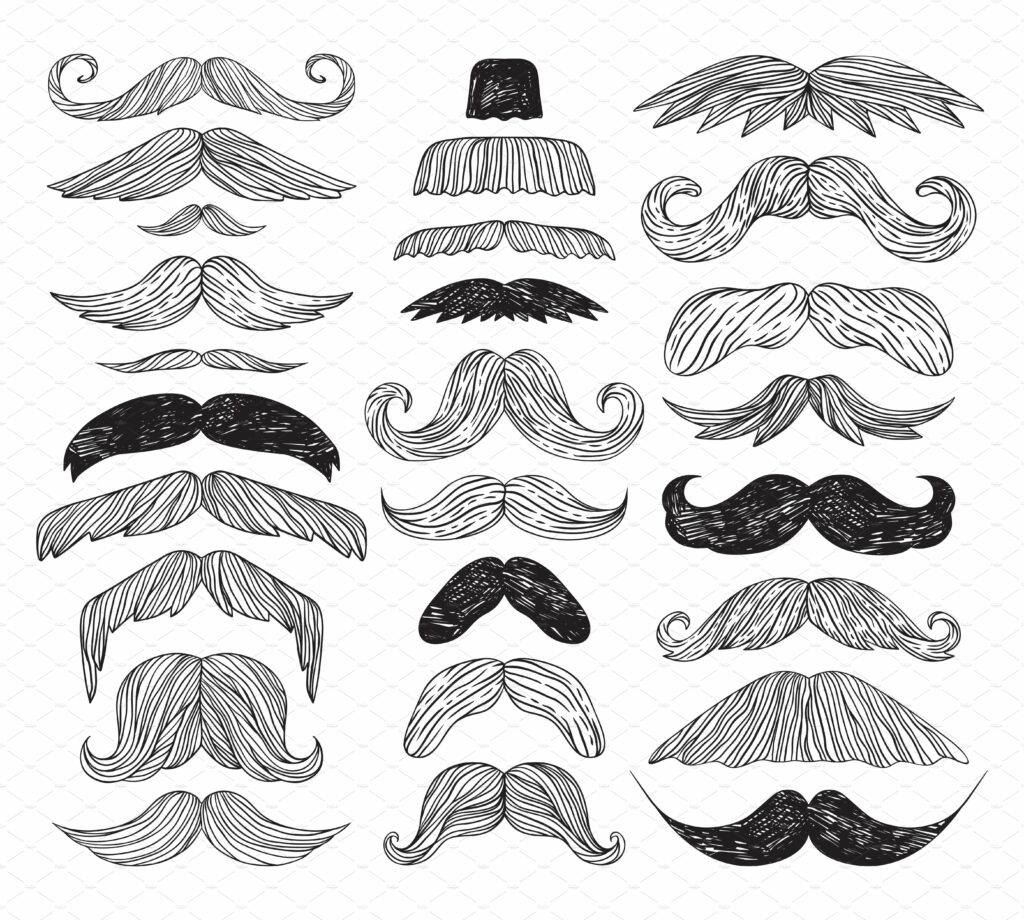 Huge set of vector mustache – MasterBundles
