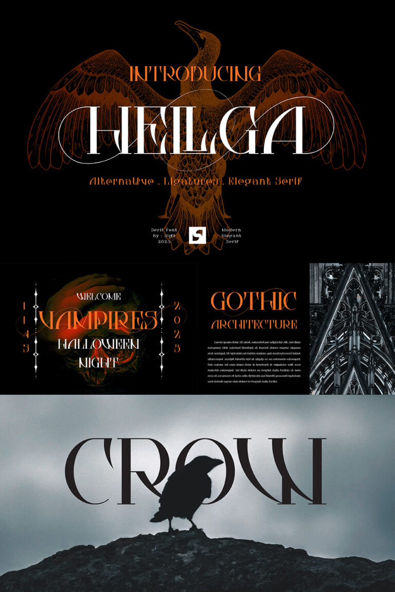 HELLGA - Gothic Serif Font - MasterBundles