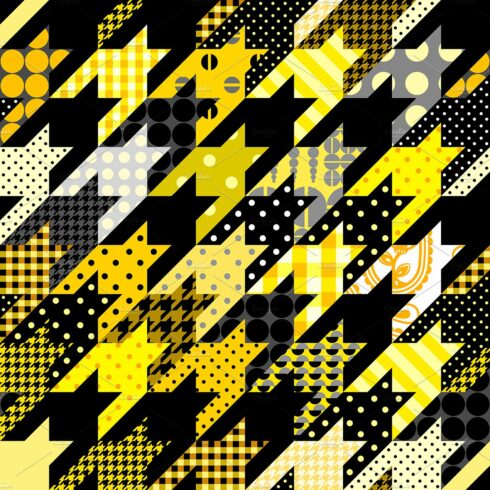 10 seamless houndstooth vectors – MasterBundles
