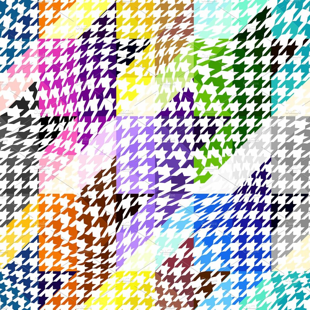 10 houndstooth patterns – MasterBundles