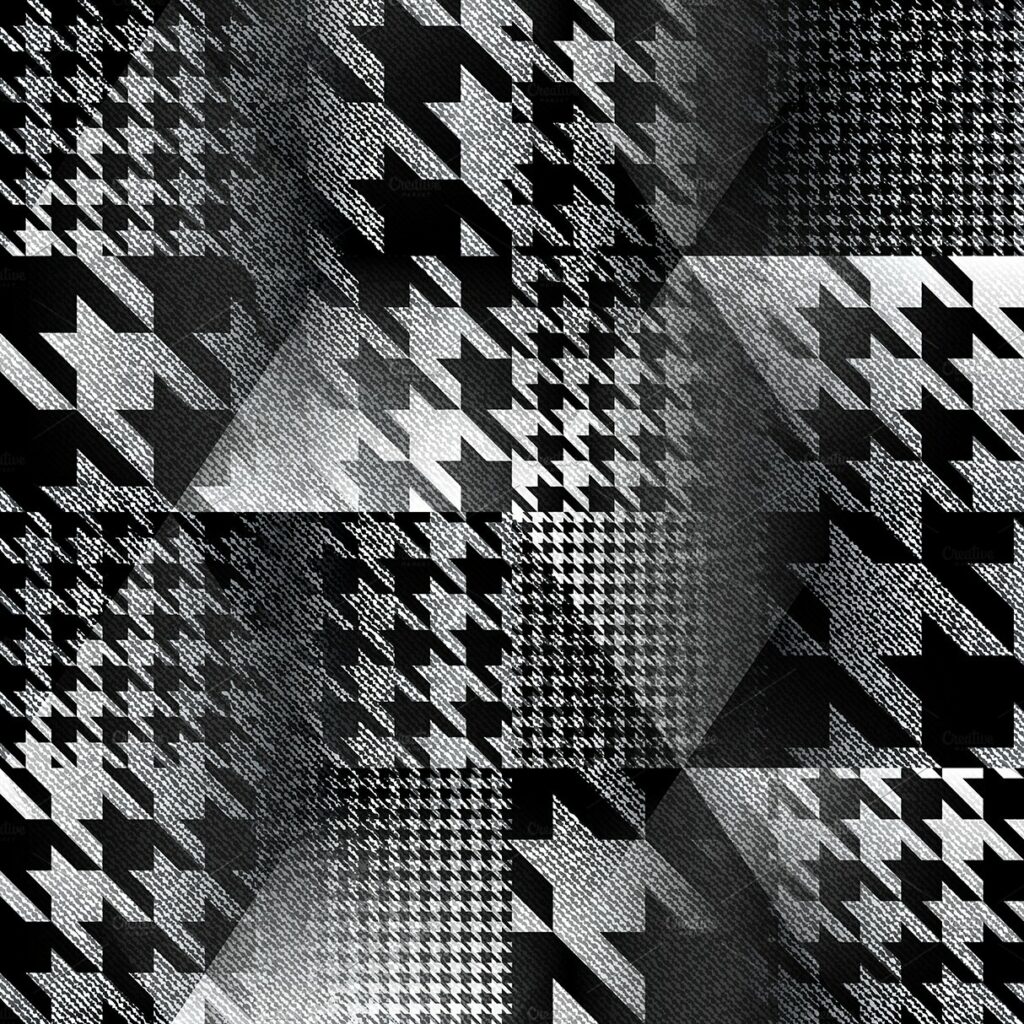Set of hounds-tooth patterns. – MasterBundles