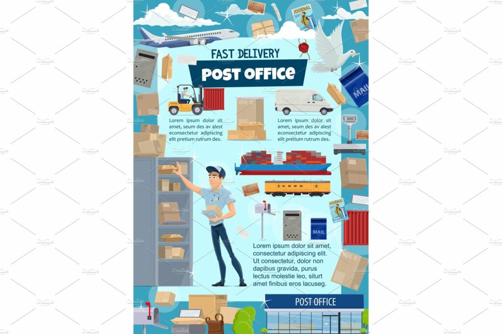 Postal service with mail delivery – MasterBundles