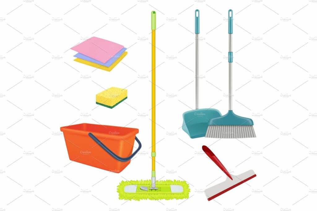 Cleaning service. Realistic – MasterBundles