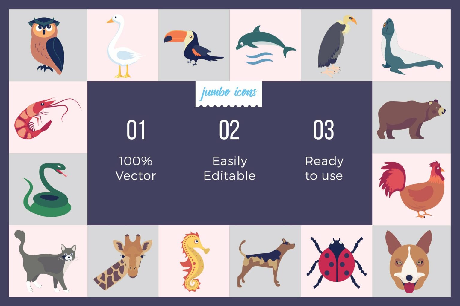 Animals - Birds Vector Icons V2 – MasterBundles