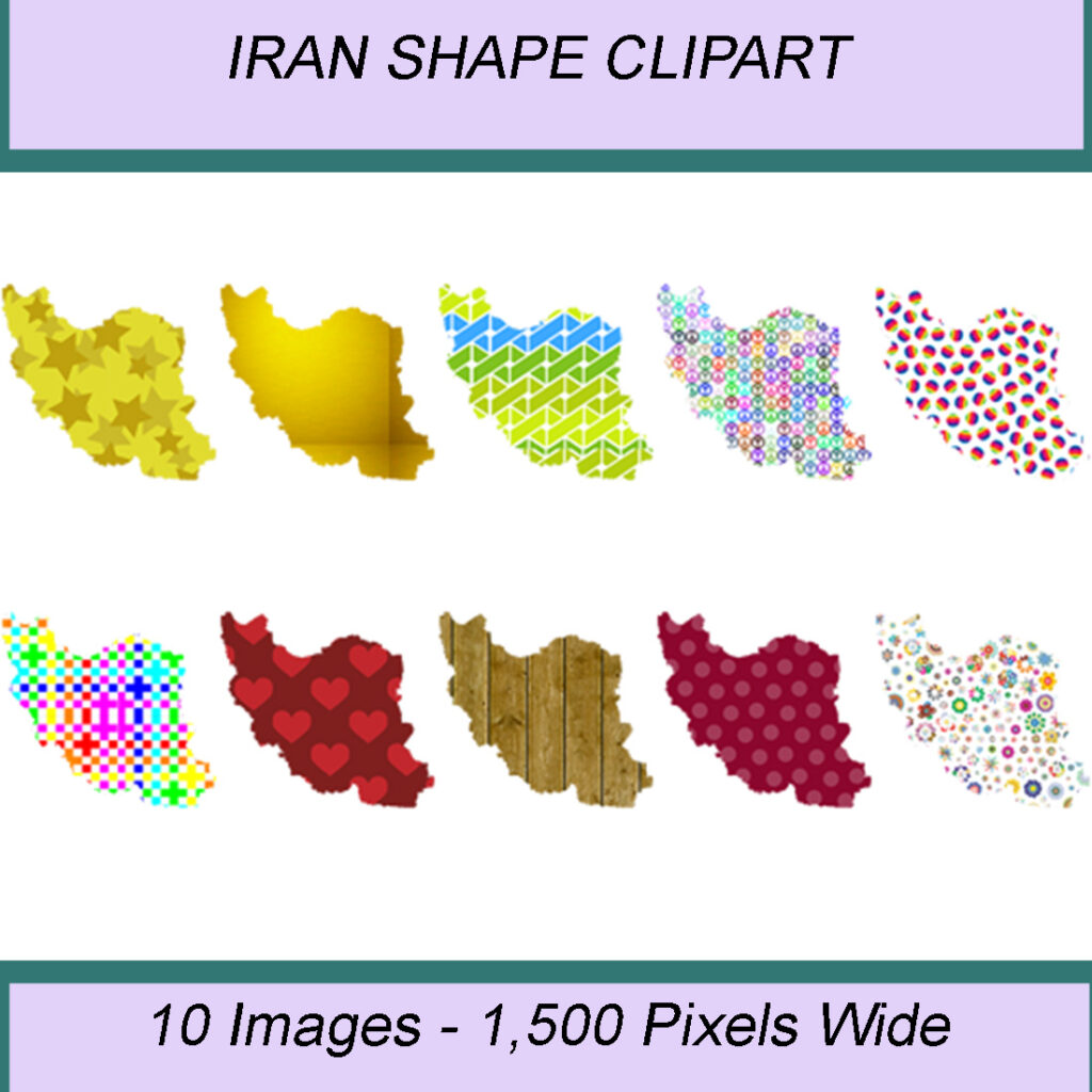 IRAN SHAPE CLIPART ICONS - MasterBundles