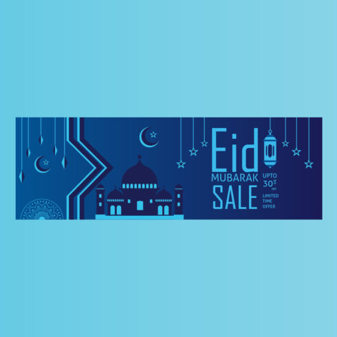 Eid Mubarak Social Media Cover design - MasterBundles