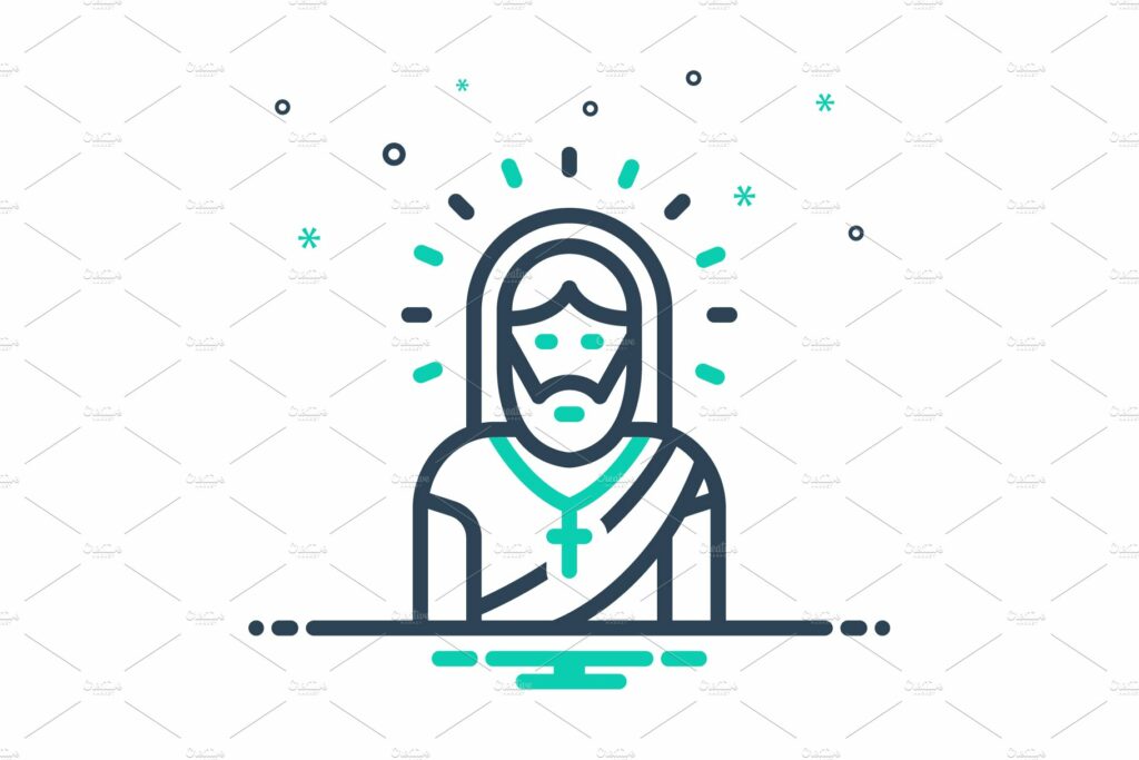 Jesus god mix icon – MasterBundles