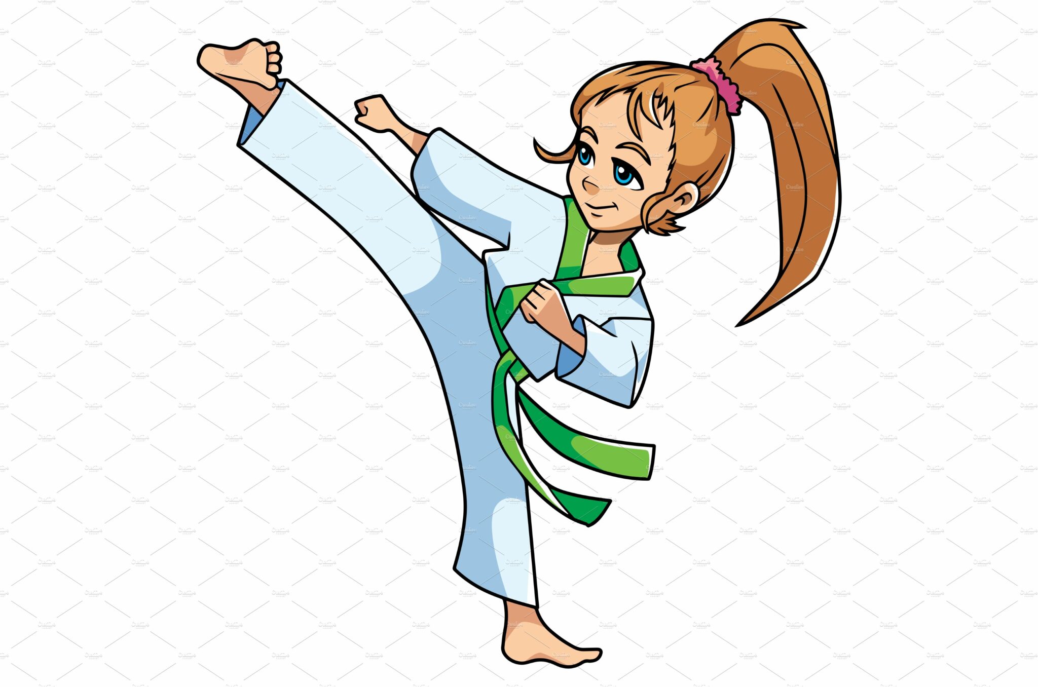 Karate Kick Girl – MasterBundles