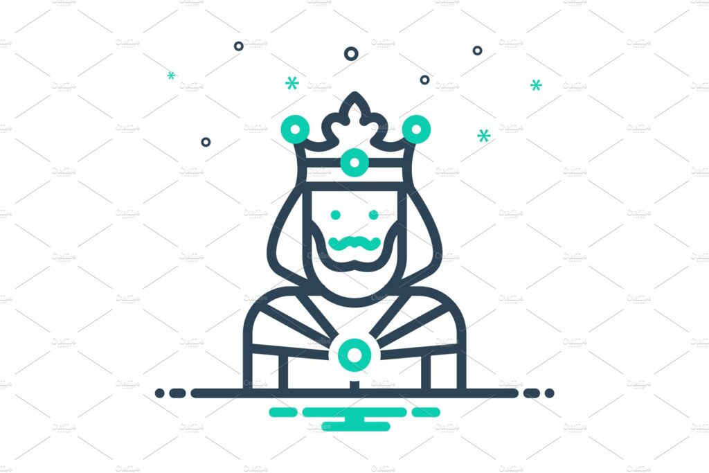 King ruler mix icon – MasterBundles