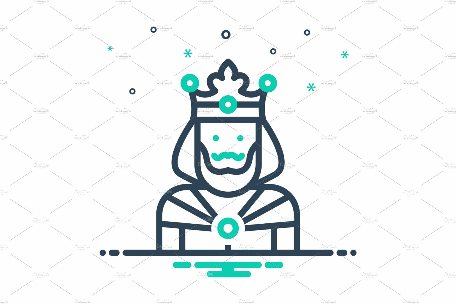 King ruler mix icon – MasterBundles