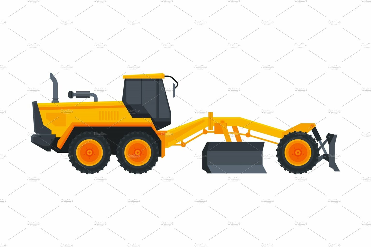 Bulldozer Heavy Grader Construction – MasterBundles