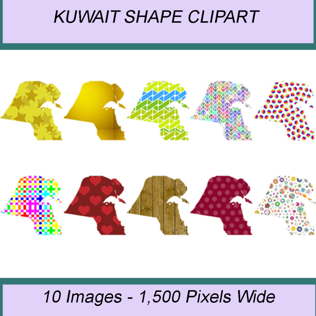 KUWAIT SHAPE CLIPART ICONS - MasterBundles