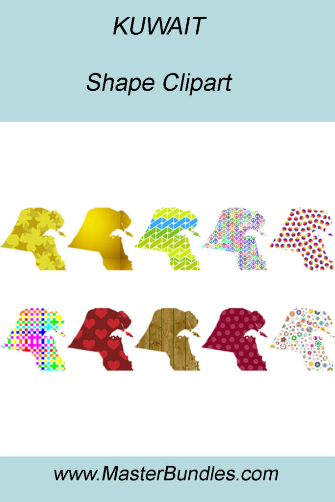 KUWAIT SHAPE CLIPART ICONS - MasterBundles