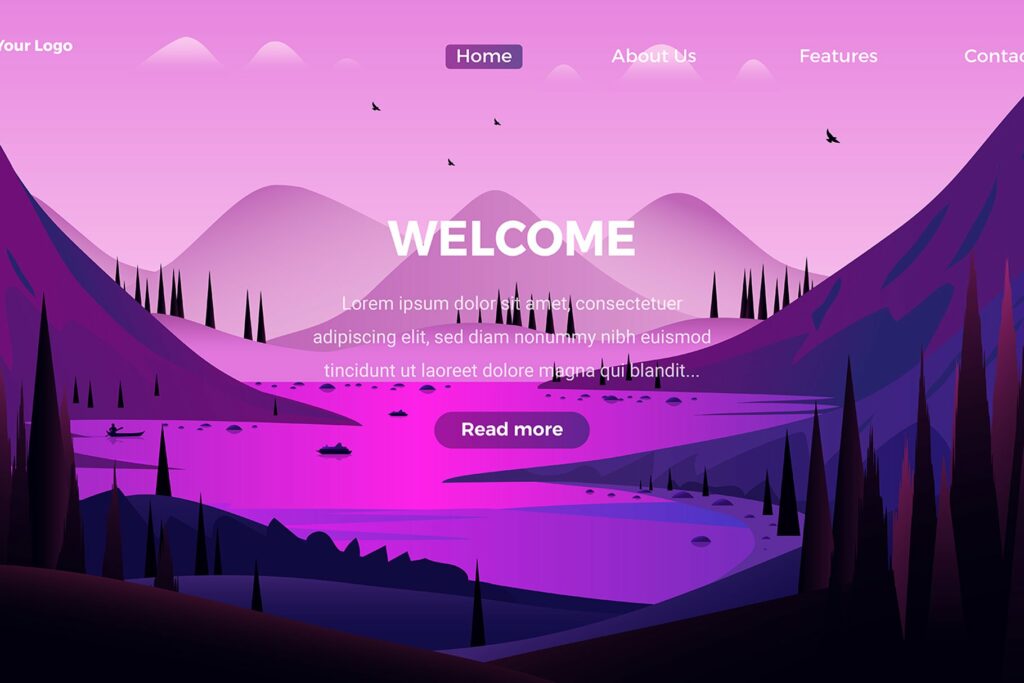 Landscape Vector Illustration – MasterBundles