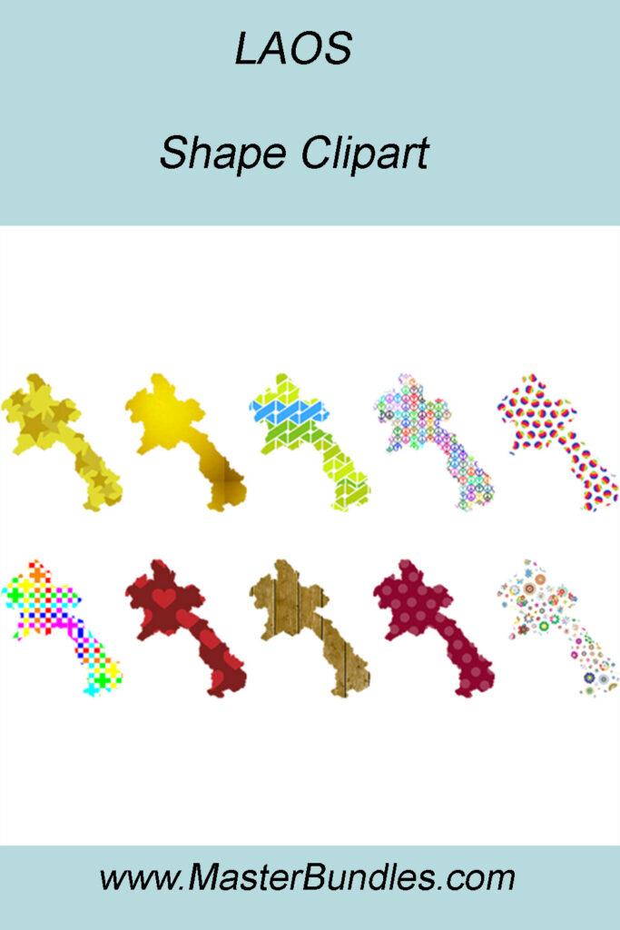 LAOS SHAPE CLIPART ICONS - MasterBundles