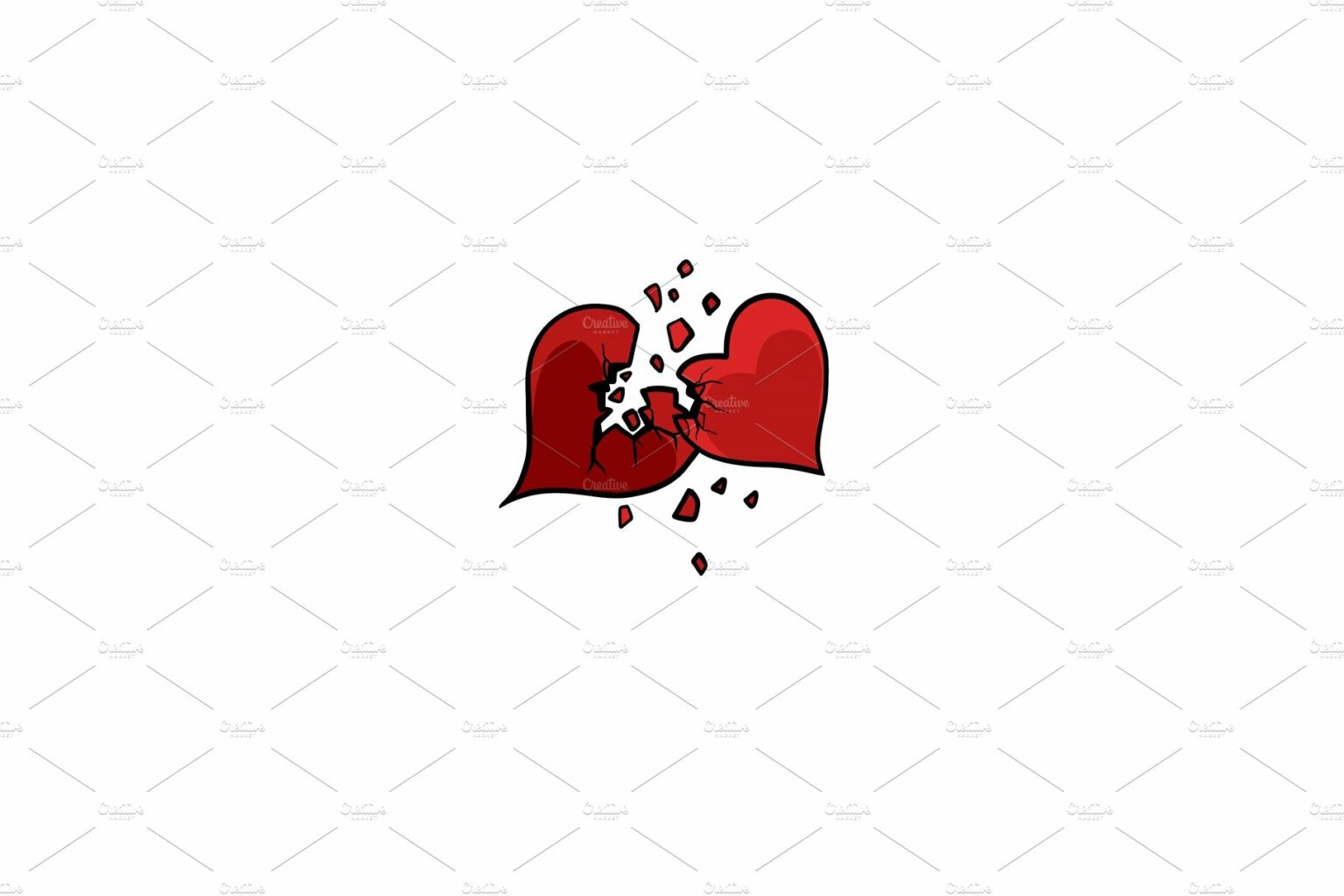 two broken hearts – MasterBundles