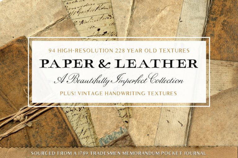 94 Vintage Leather & Paper Textures – MasterBundles