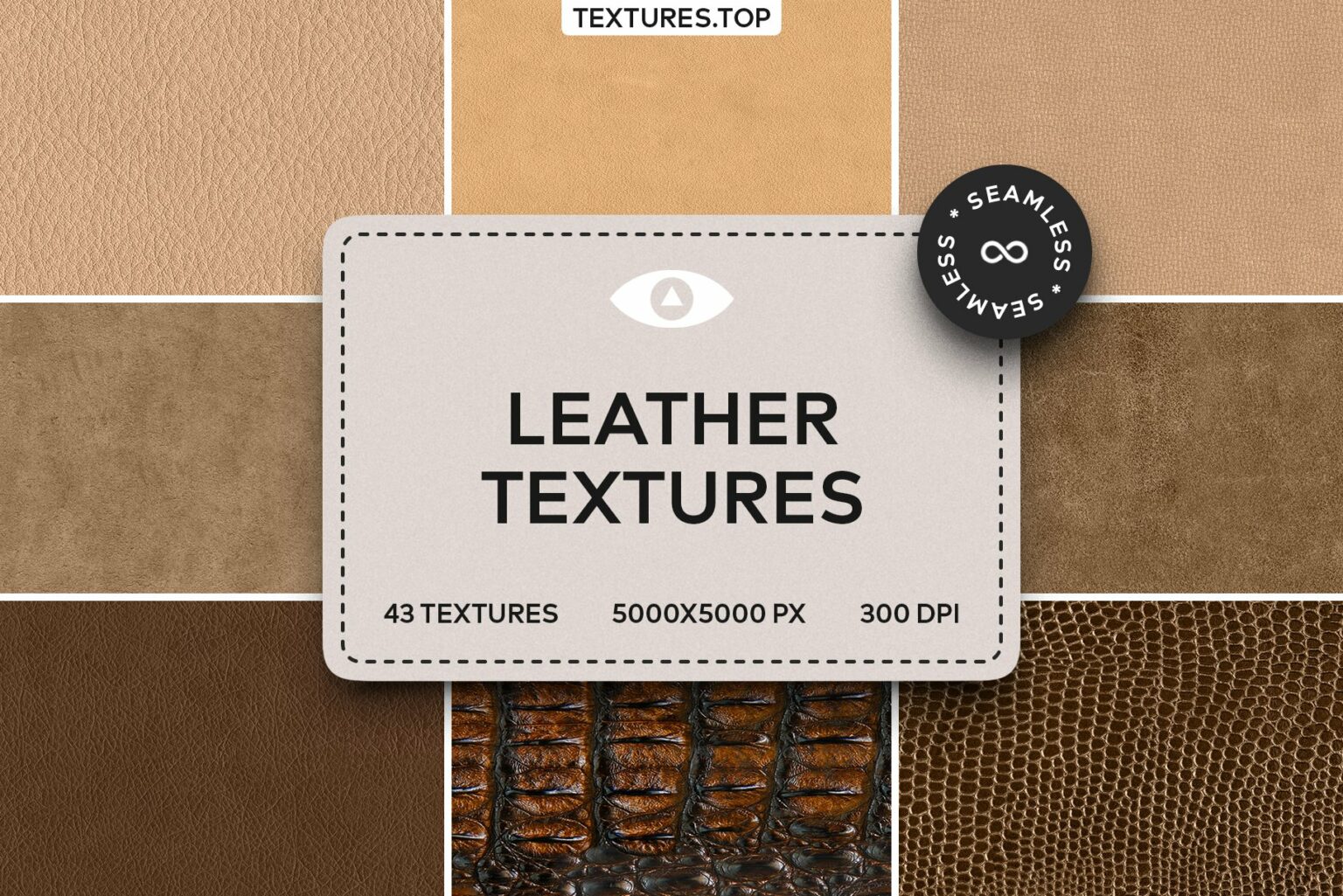 43 Seamless Leather Texture Pack – MasterBundles