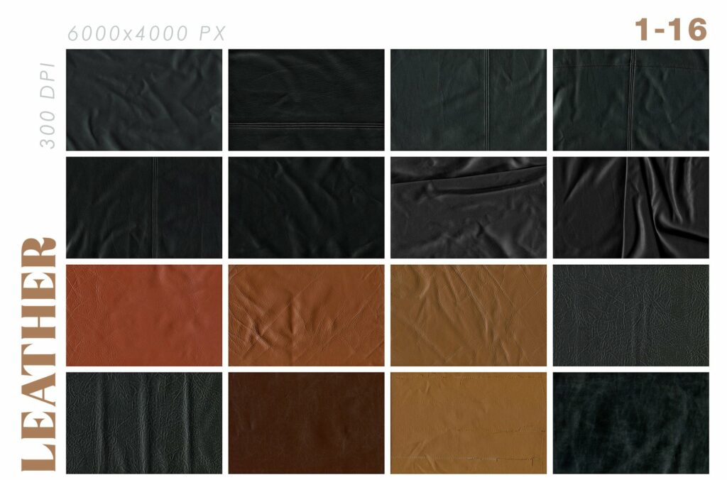 Natural & Vegan Leather Textures – MasterBundles