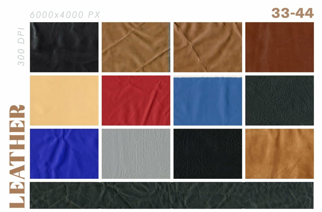 Natural & Vegan Leather Textures – MasterBundles