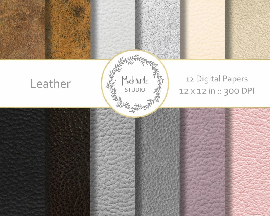 Leather Digital Paper – MasterBundles