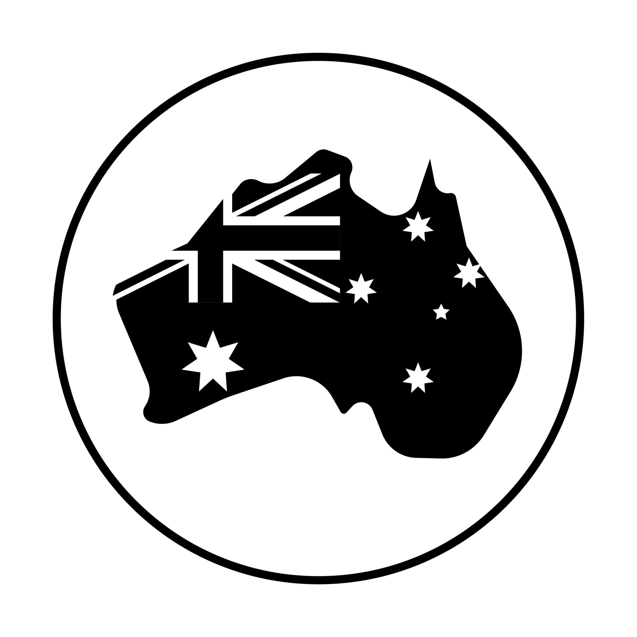 Made in Australia Vector Icon Set. Australian-Made Badge Symbols ...