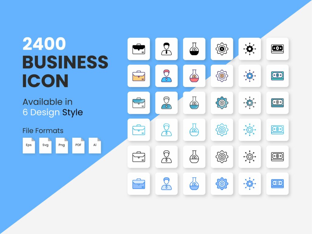 2400 Business Icons Mega Bundle – MasterBundles
