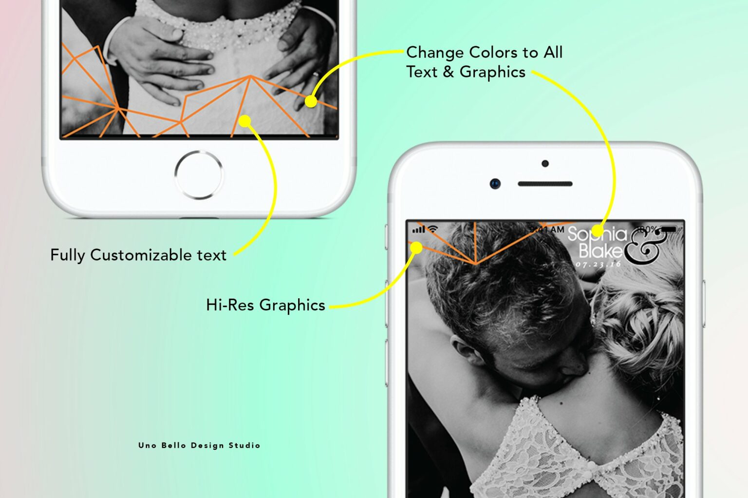 Mid-Modern Wedding Geofilter – MasterBundles
