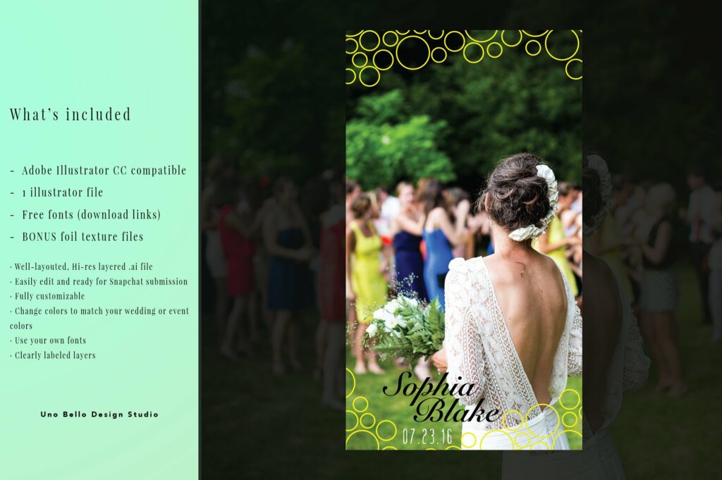 Summer Chic Wedding Geofilter – MasterBundles