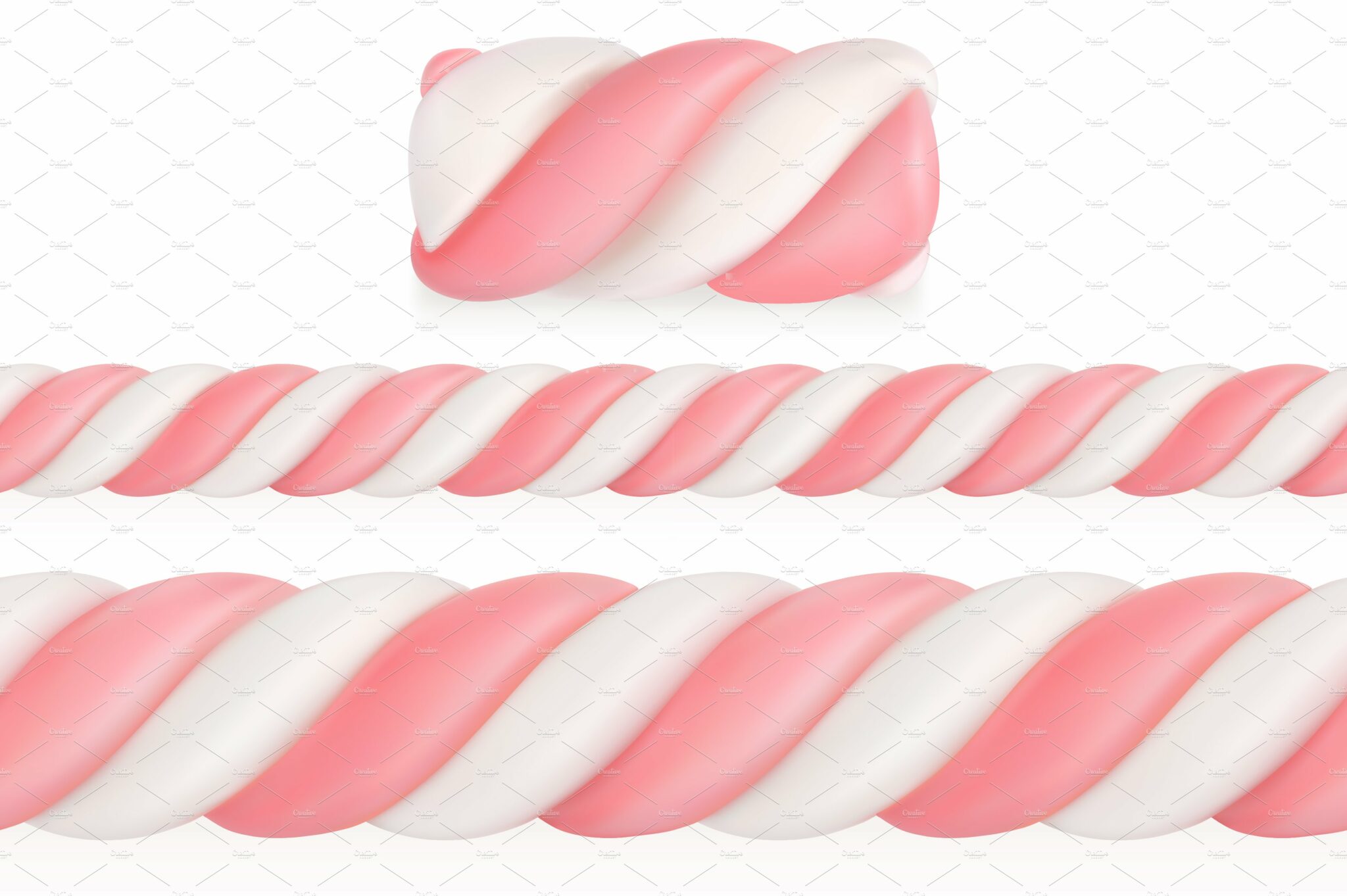 Marshmallow candy, vector pattern – MasterBundles