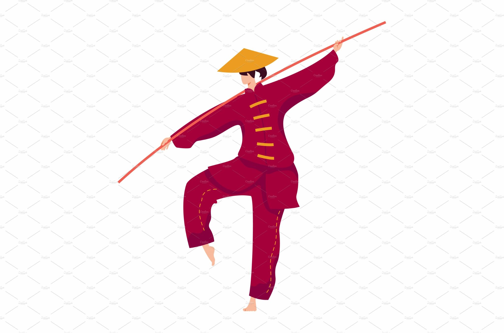 Martial art, japanese stick fighter – MasterBundles
