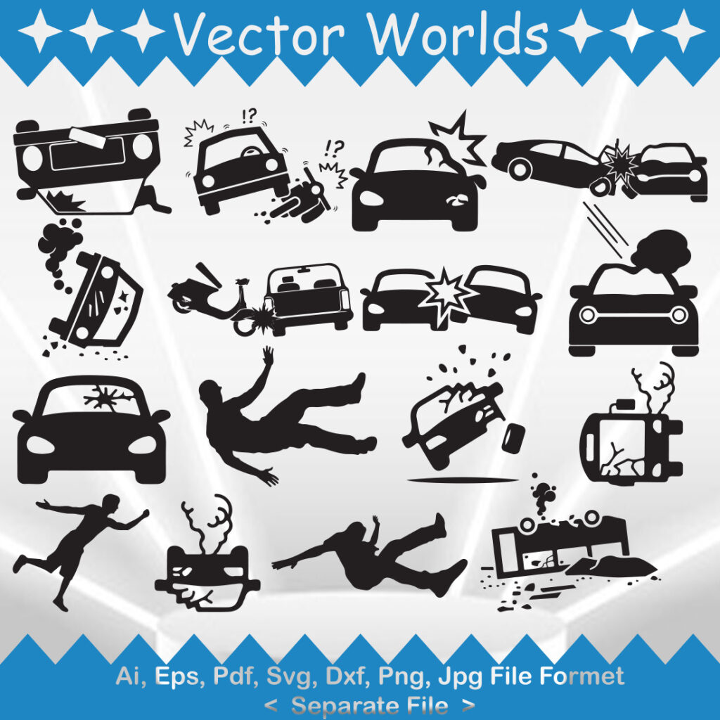 Car Accident SVG Vector Design. - MasterBundles