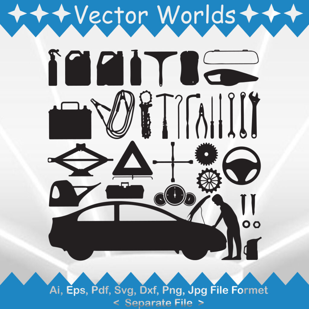 Car Repair Tool SVG Vector Design. - MasterBundles