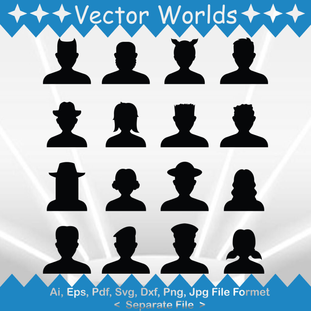 Avatar SVG Vector Design. - MasterBundles