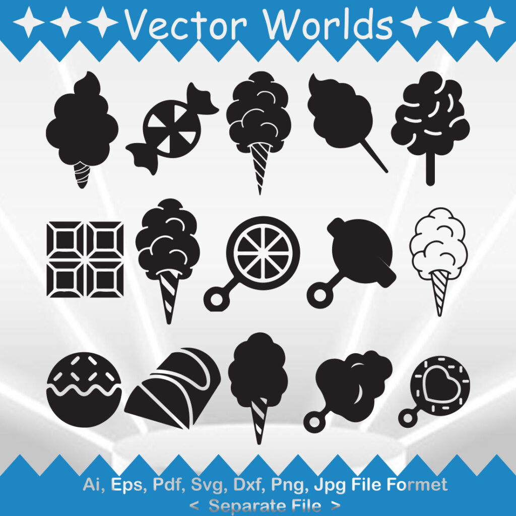 Cotton Candy SVG Vector Design. - MasterBundles