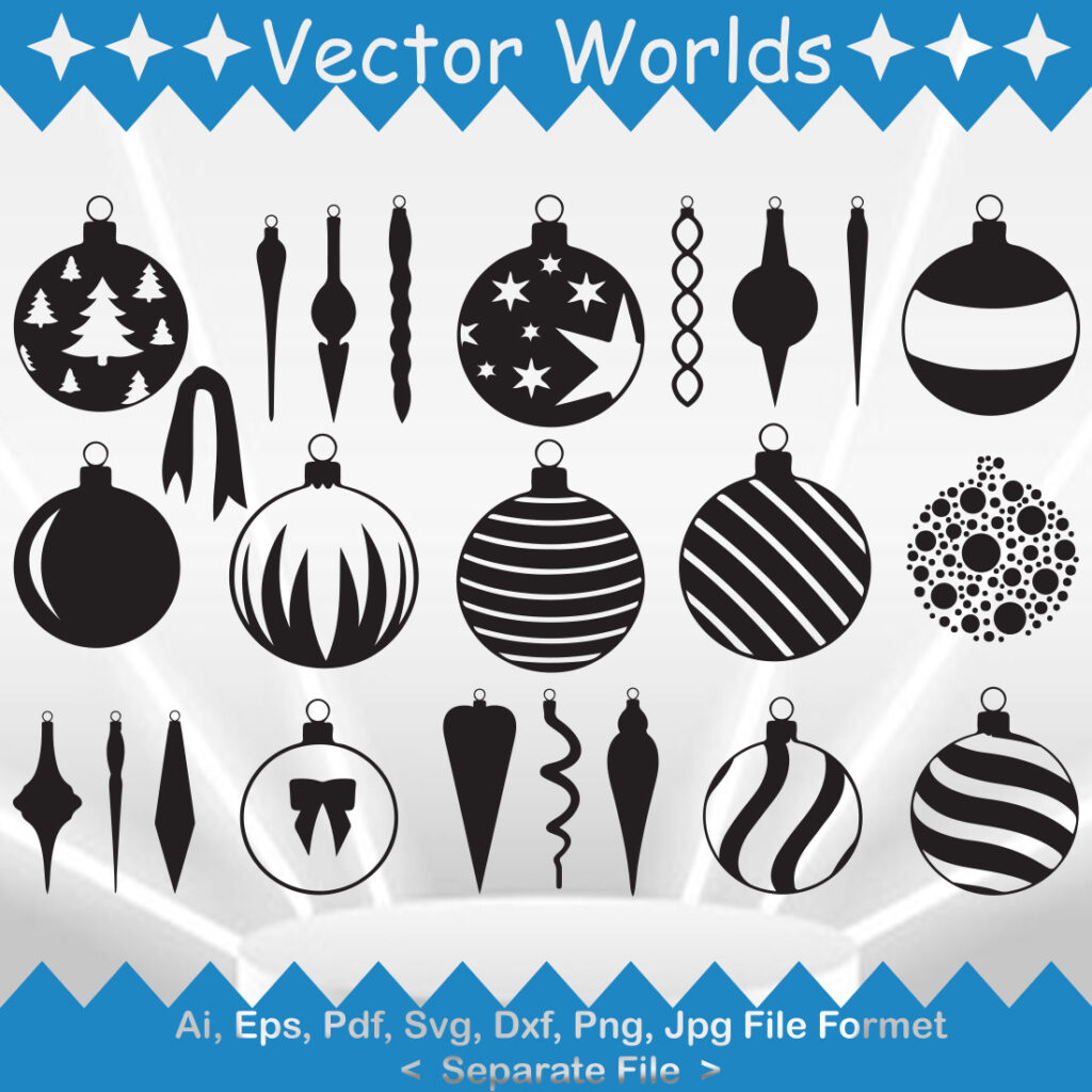 Christmas Decorations SVG Vector Design. - MasterBundles