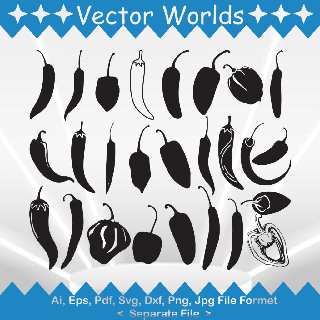 Chili Pepper SVG Vector Design. - MasterBundles