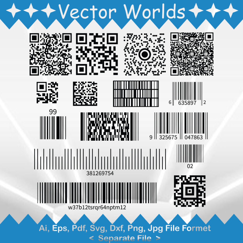 Barcode SVG Vector Design. - MasterBundles
