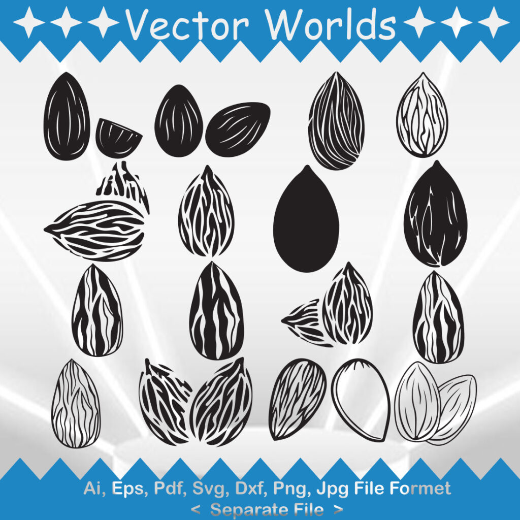 Almond SVG Vector Design. - MasterBundles