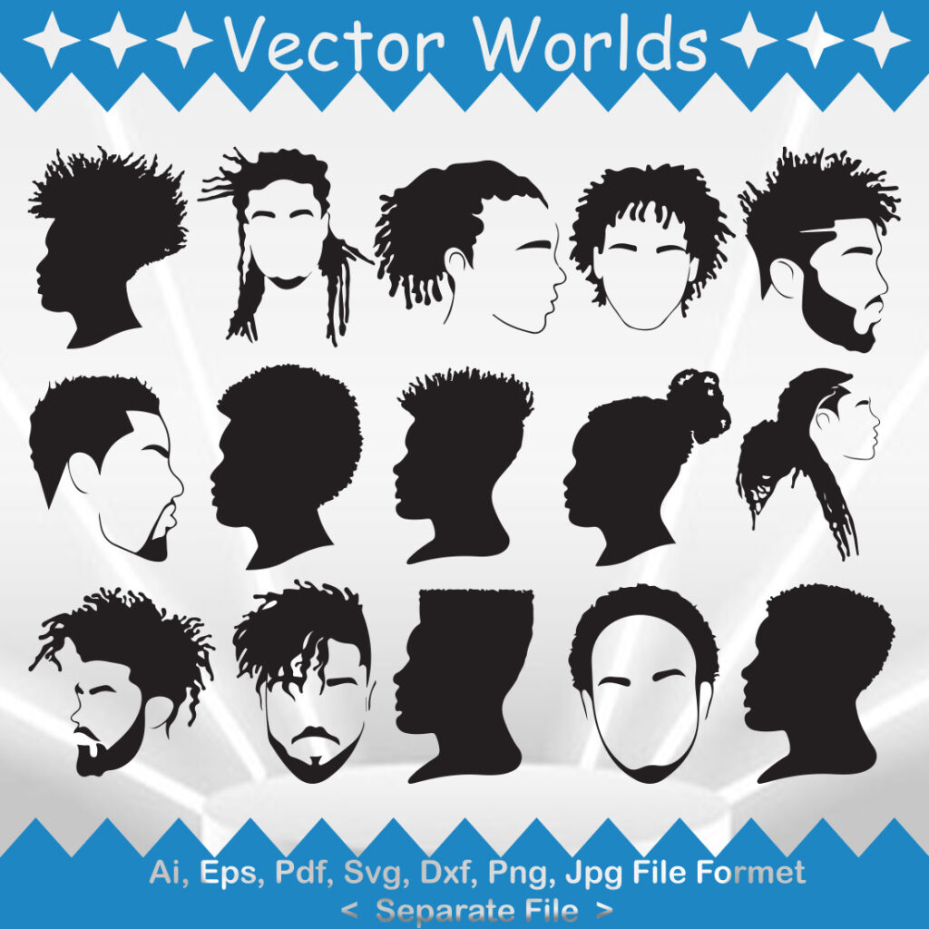 Afro Man SVG Vector Design. - MasterBundles