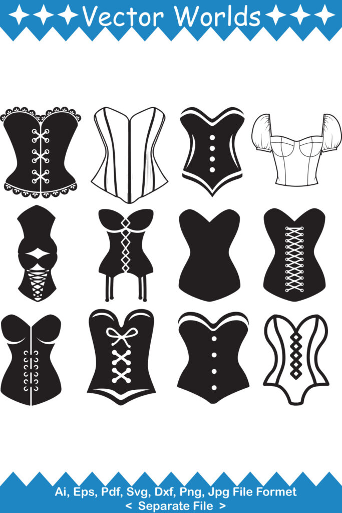 Corset SVG Vector Design. - MasterBundles
