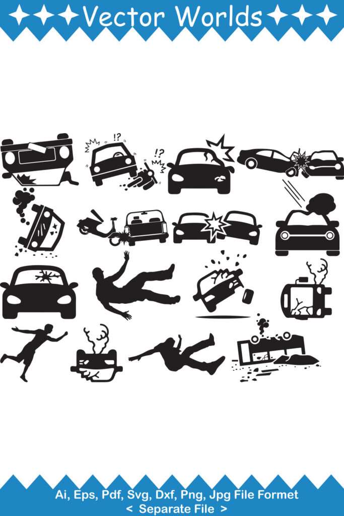 Car Accident SVG Vector Design. - MasterBundles