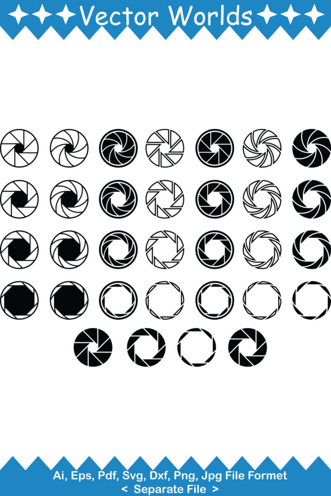 Camera Lens SVG Vector Design. - MasterBundles