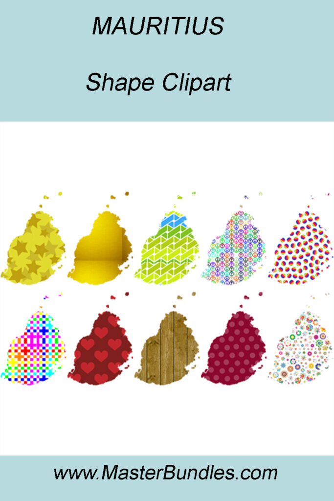 MAURITIUS SHAPE CLIPART ICONS - MasterBundles