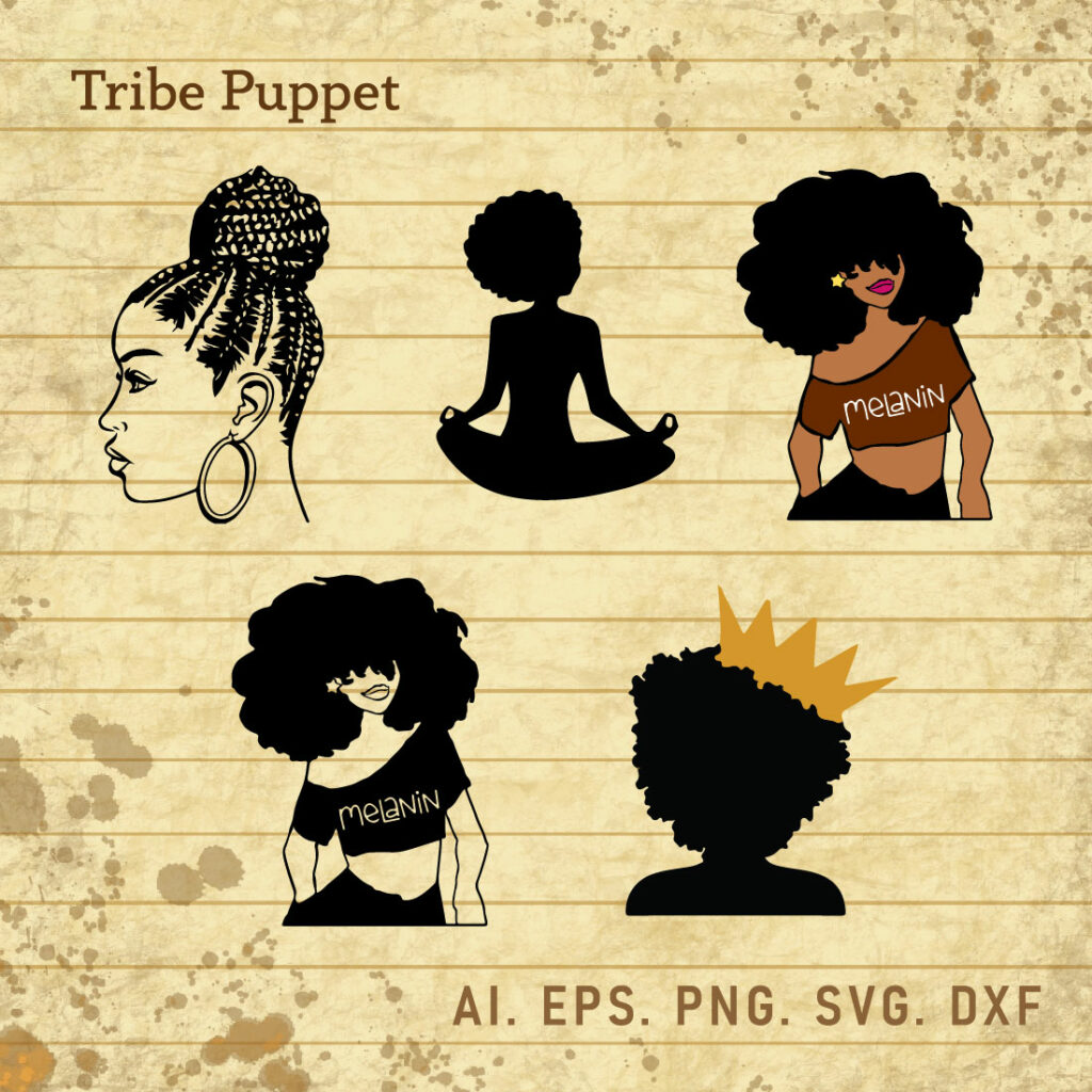 Afro Woman - MasterBundles