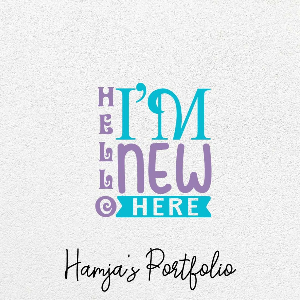 Hello I m New Here Vector – MasterBundles