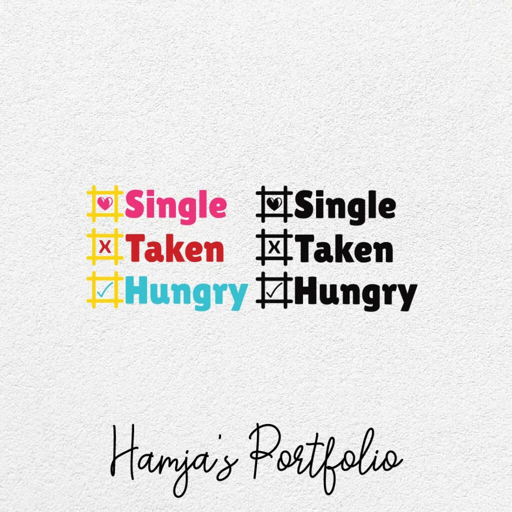 Single Taken Hungry Vector - MasterBundles